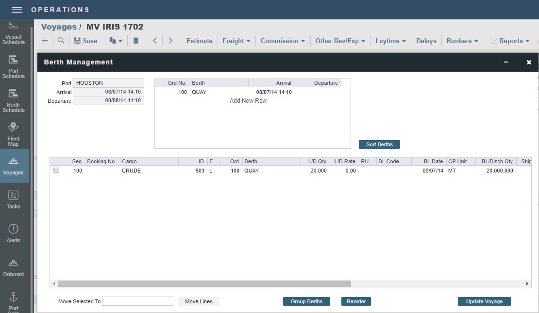 IMOS - Berth Management